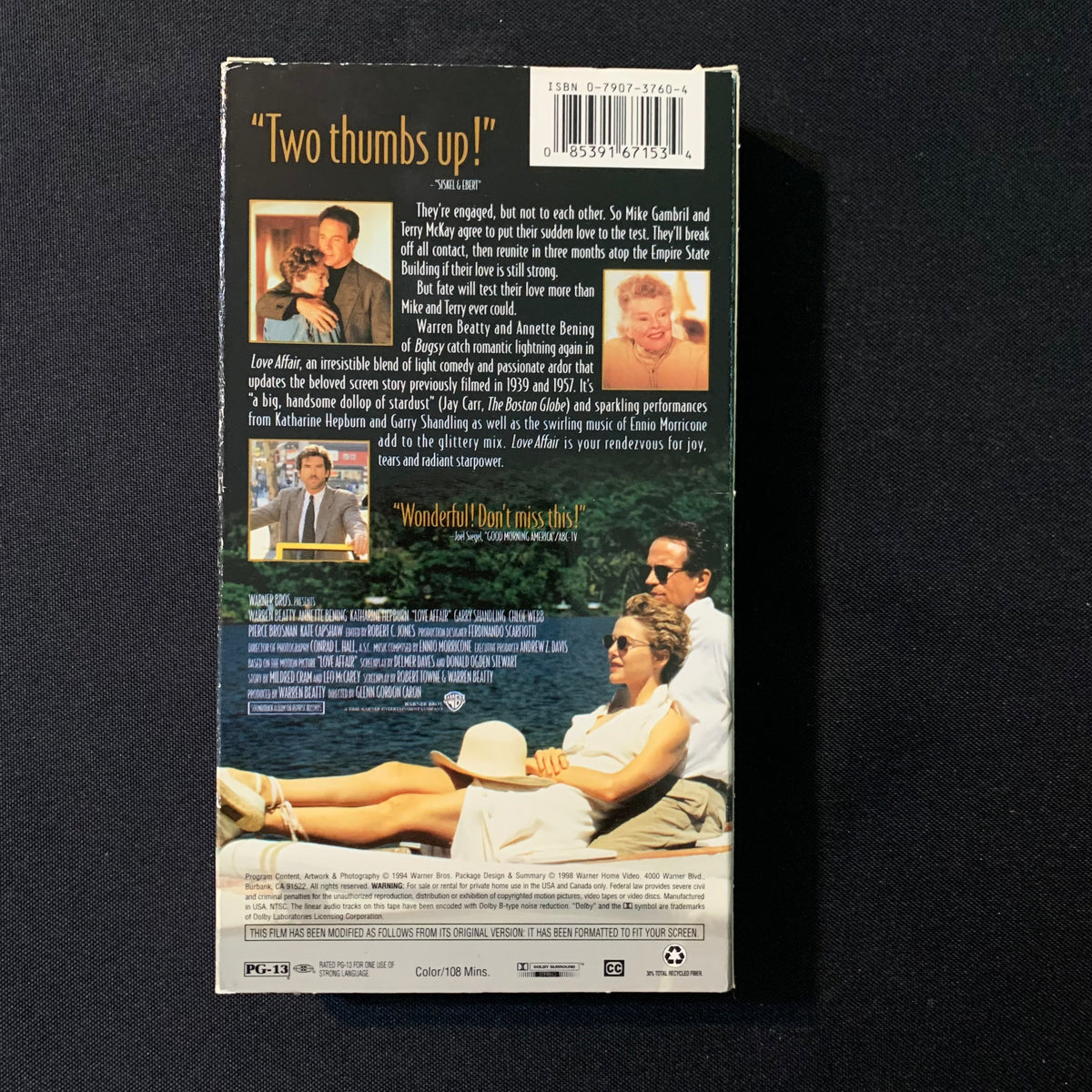 VHS Love Affair (1994) Warren Beatty, Annette Bening, Katharine Hepbur – The Exile Media and ...