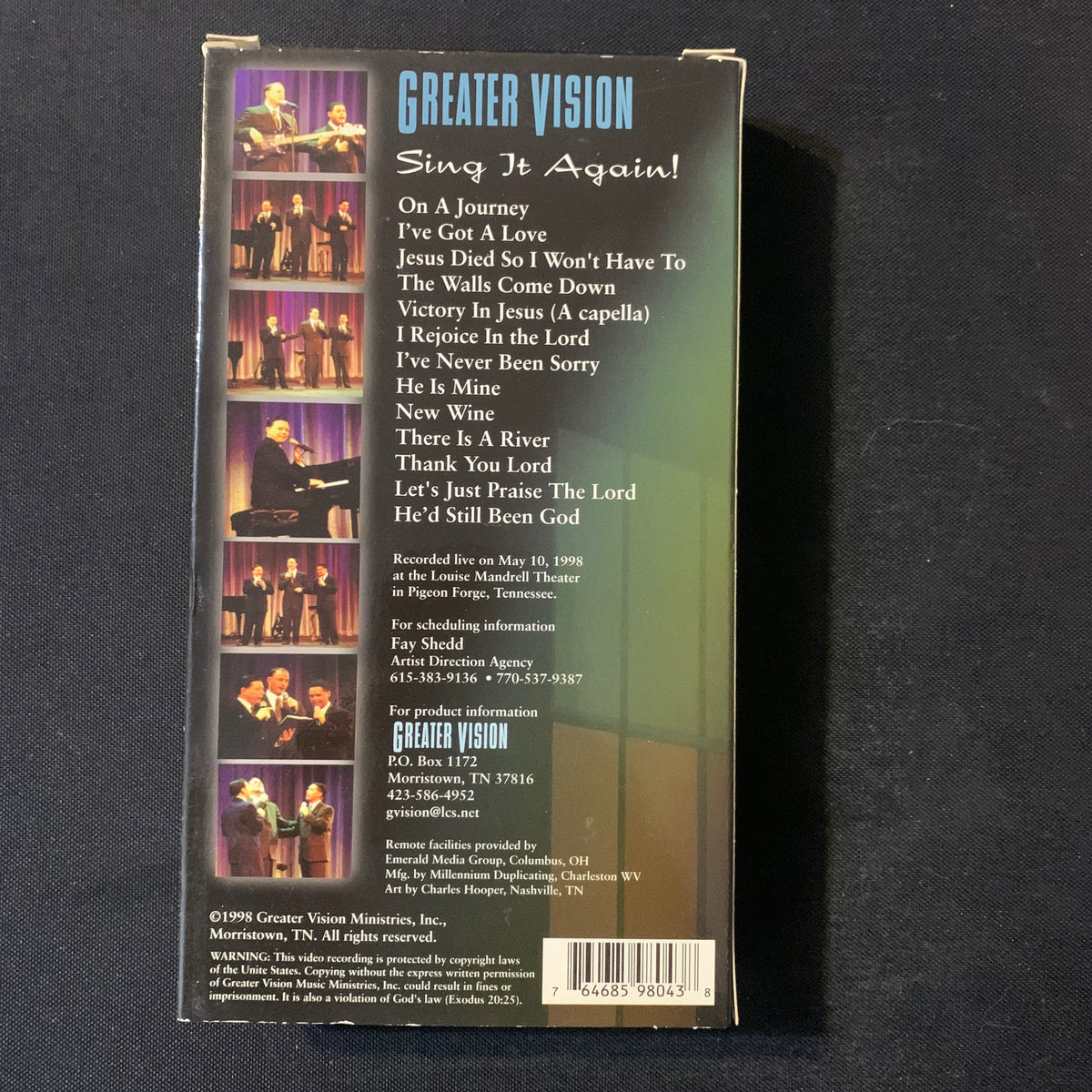 VHS Greater Vision 'Sing It Again!' (1998) southern gospel – The Exile ... VHS Greater Vision 'Sing It Again!' (1998) southern gospel – The Exile ...