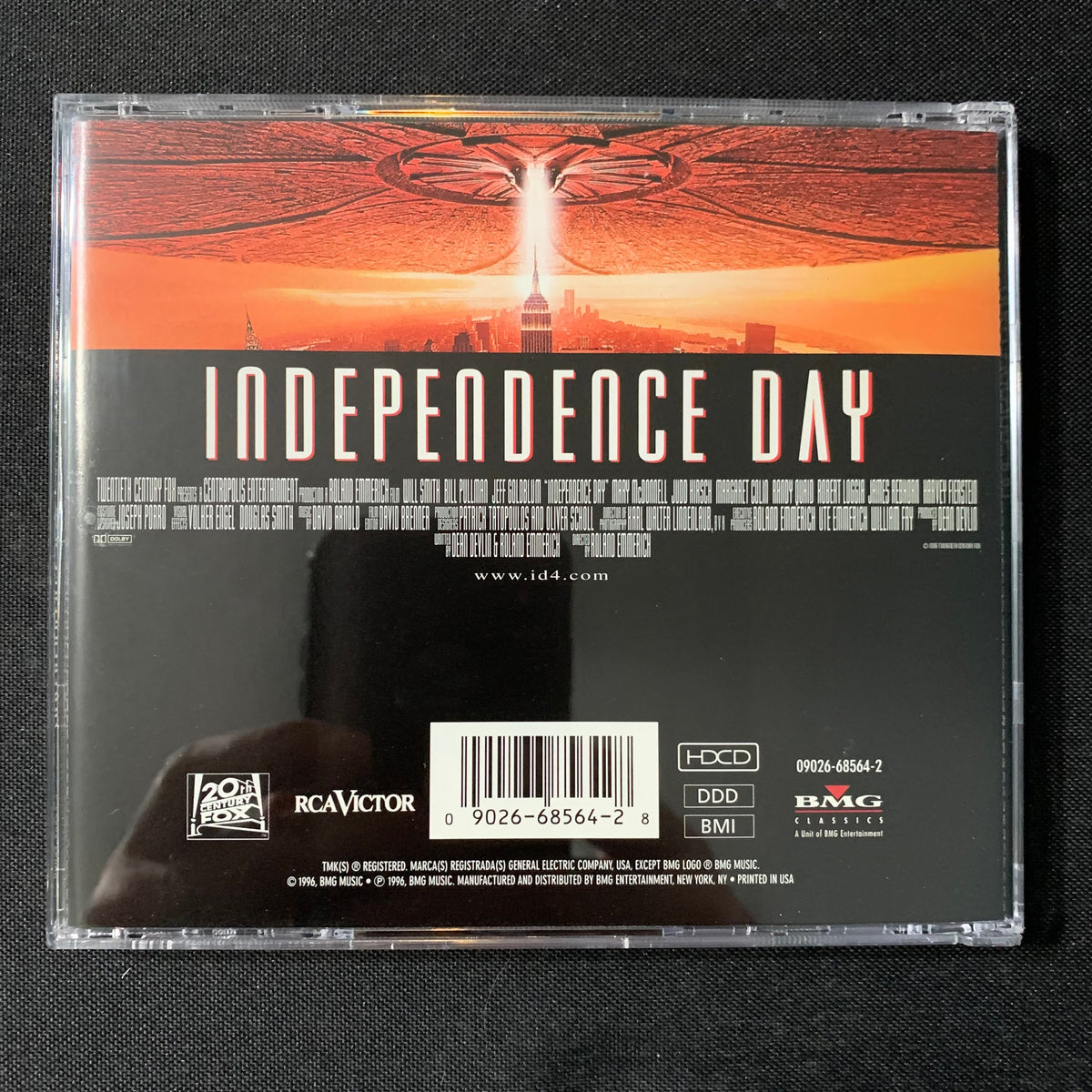 CD Independence Day soundtrack (1996) David Arnold original score – The Exile Media and Trading Co.
