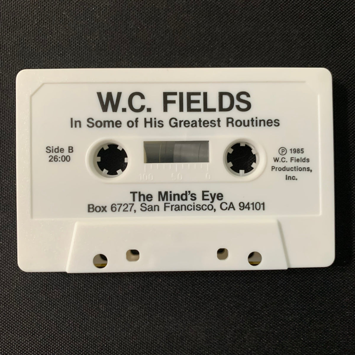 CASSETTE W.C. Fields 'Temperance Lecture and Charlie McCarthy Feud' (1 – The Exile Media and ...