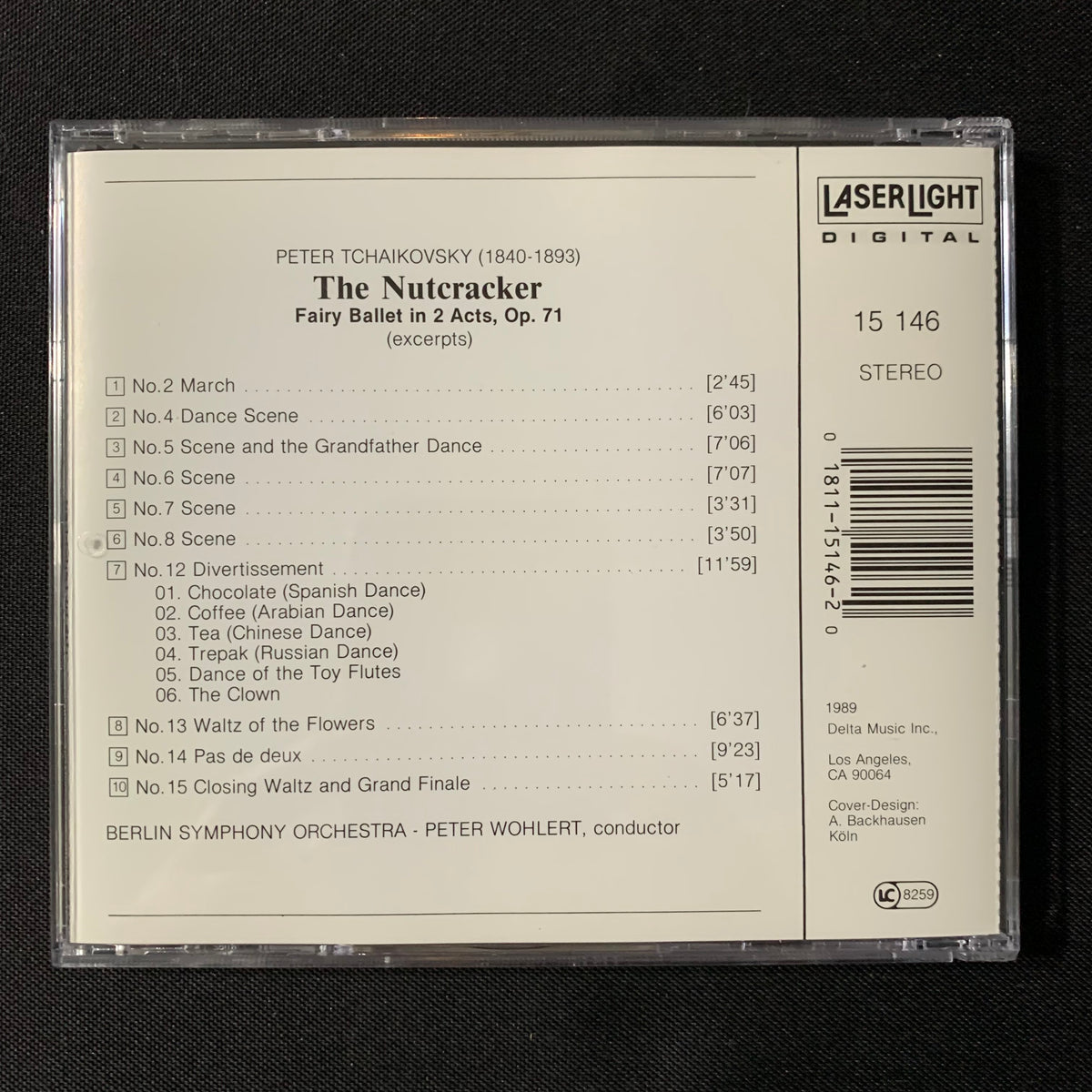 CD Tchaikovsky 'The Nutcracker' (1989) Christmas classical Berlin Symp ...