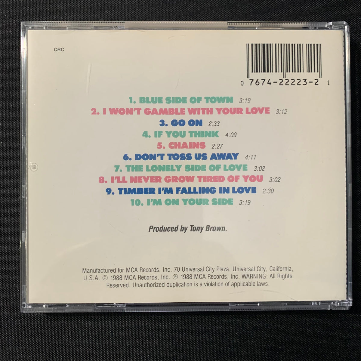 Cd Patty Loveless Honky Tonk Angel 1988 Timber Im Falling In Love