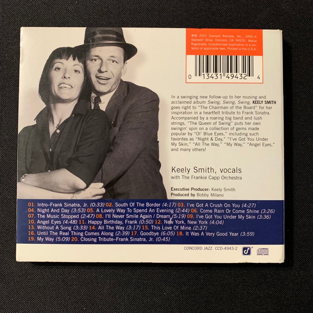 CD Keely Smith 'Keely Sings Sinatra' (2001) My Way, Night and Day – The Exile Media and Trading Co.