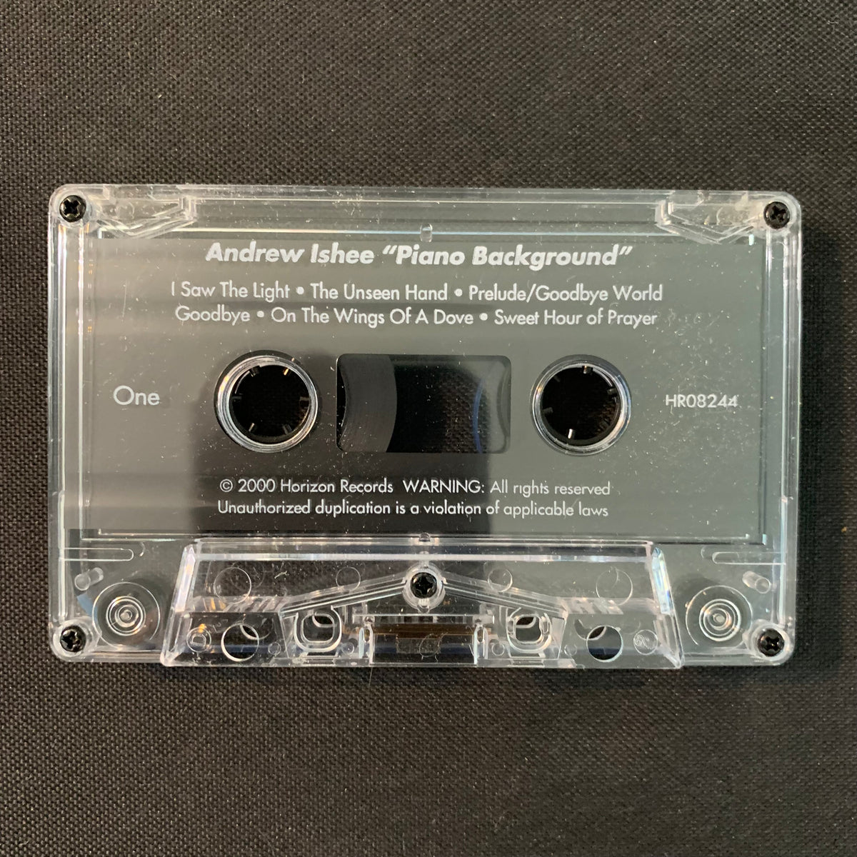 CASSETTE Andrew Ishee 'Piano Background' (2000) Christian music – The ...