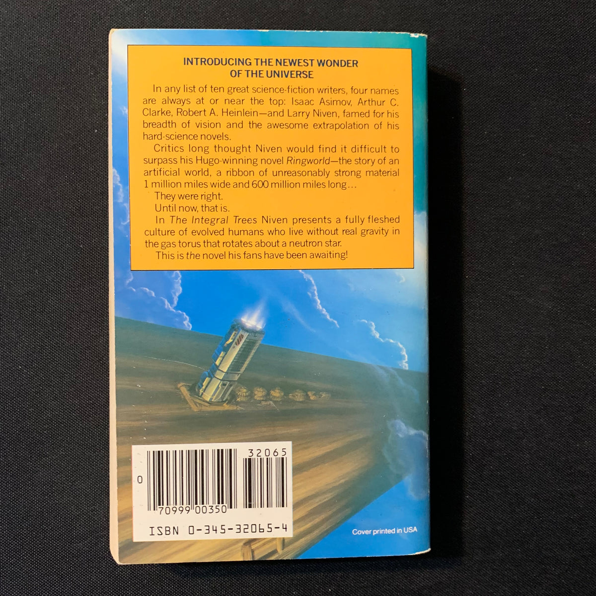 BOOK Larry Niven 'The Integral Trees' (1985) PB science fiction – The ...