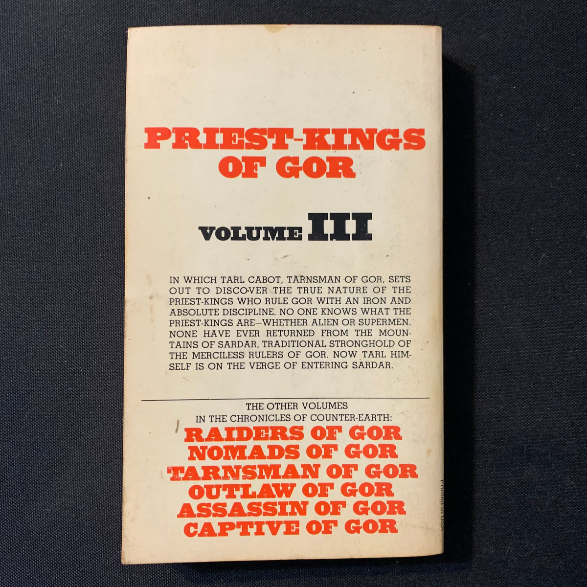 BOOK John Norman 'Priest-Kings of Gor' (1973) PB science fiction fanta ...