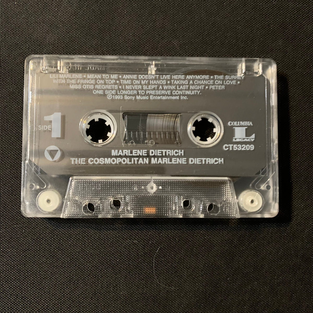 CASSETTE Marlene Dietrich 'The Cosmopolitan' (1993) music hall chanson ...