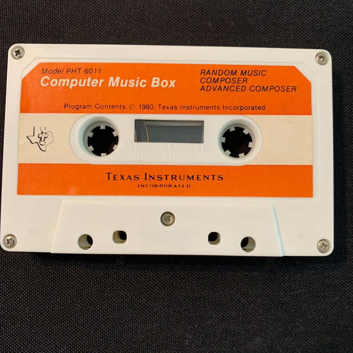 TEXAS INSTRUMENTS TI 99/4A Computer Music Box (1980) BASIC cassette so ...