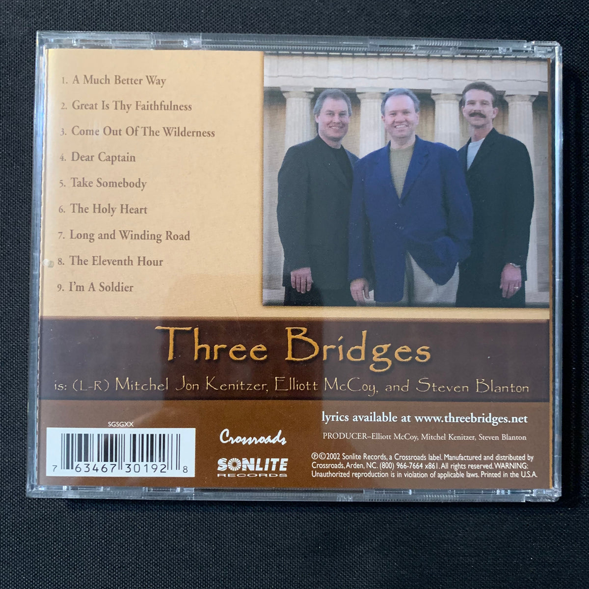 CD Three Bridges 'Soldiers' (2002) Christian gospel trio – The Exile ...