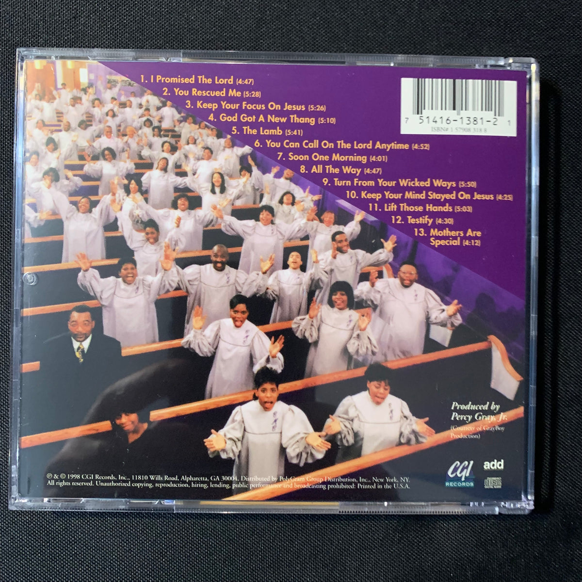 CD Chicago Mass Choir 'Keep Your Mind On Jesus' (1998) I Promised the ...