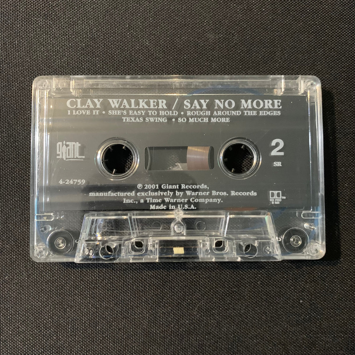 CASSETTE Clay Walker 'Say No More' (2001) pop country tape east Texas ...