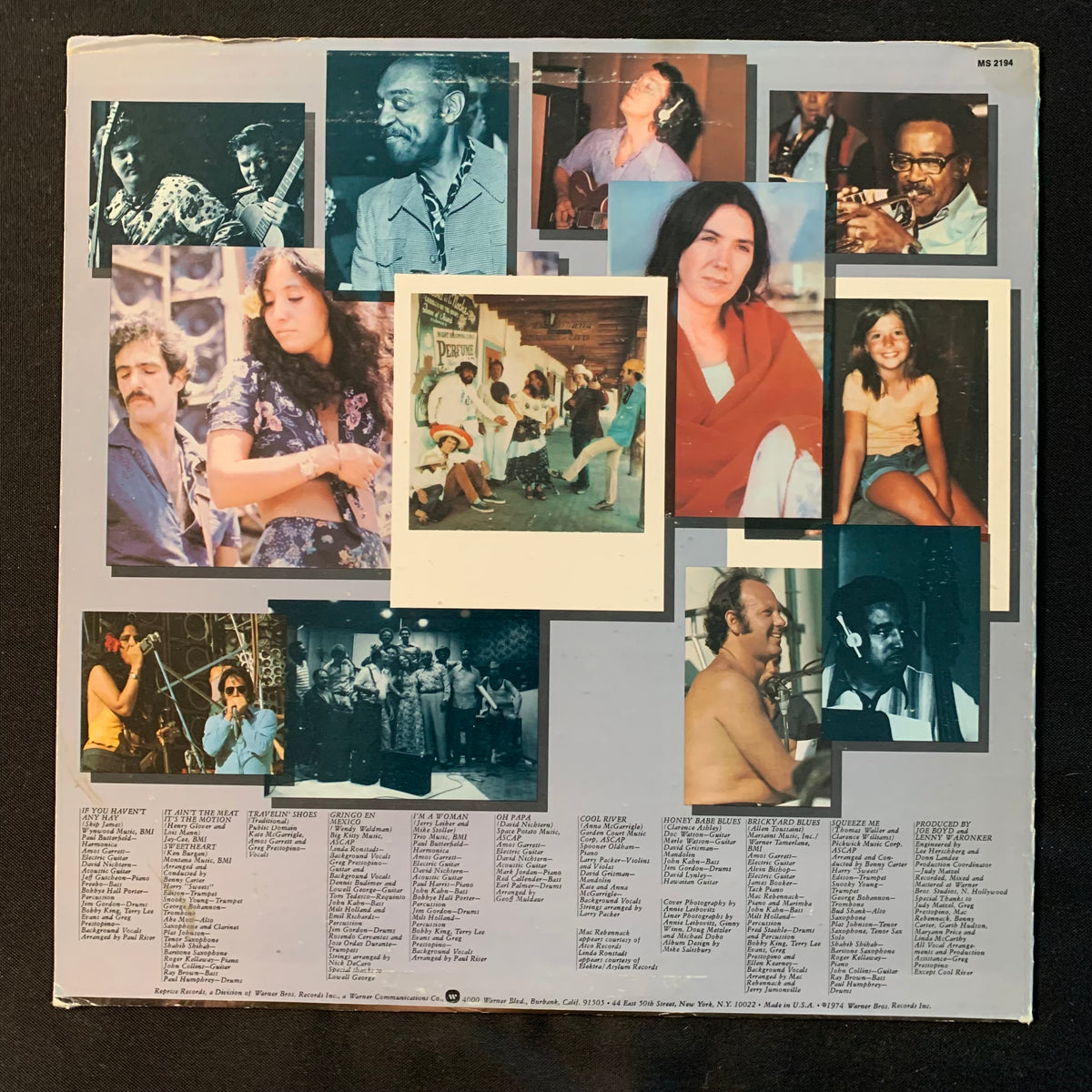 LP Maria Muldaur 'Waitress In a Donut Shop' (1974) VG+/VG vinyl record ...