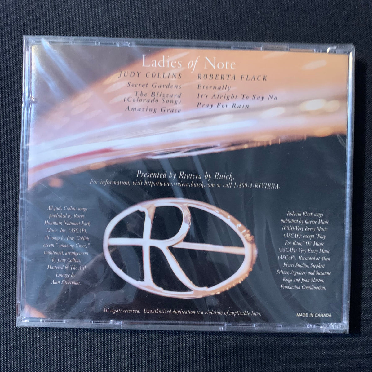CD Buick Riviera Ladies of Note new sealed Judy Collins, Roberta Flack ...