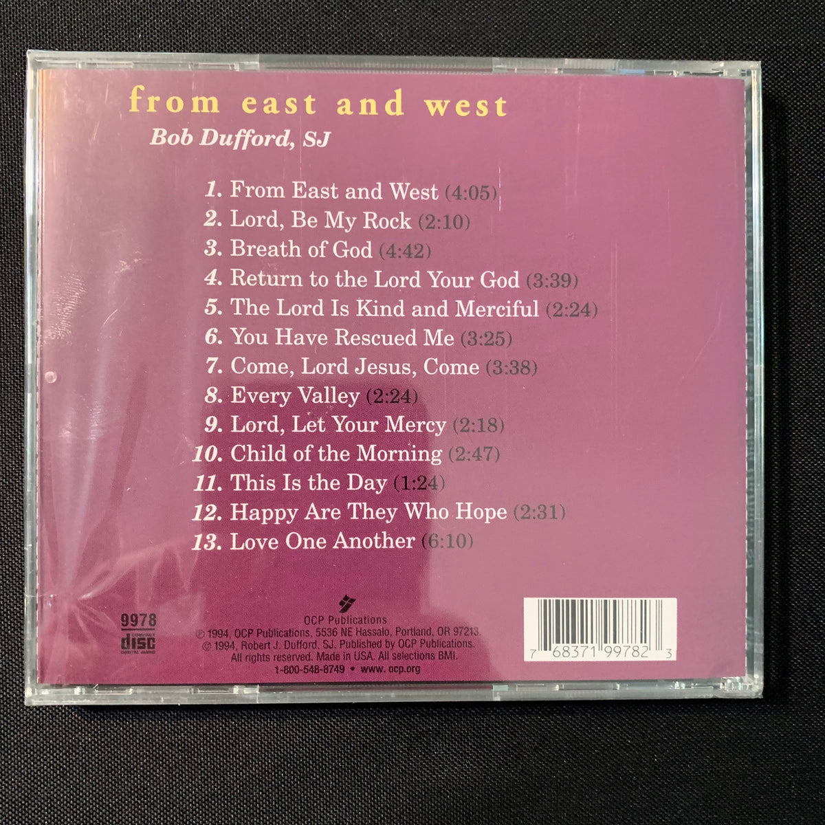 CD Bob Dufford, SJ 'From East and West' (1994) liturgical St. Ignatius ...