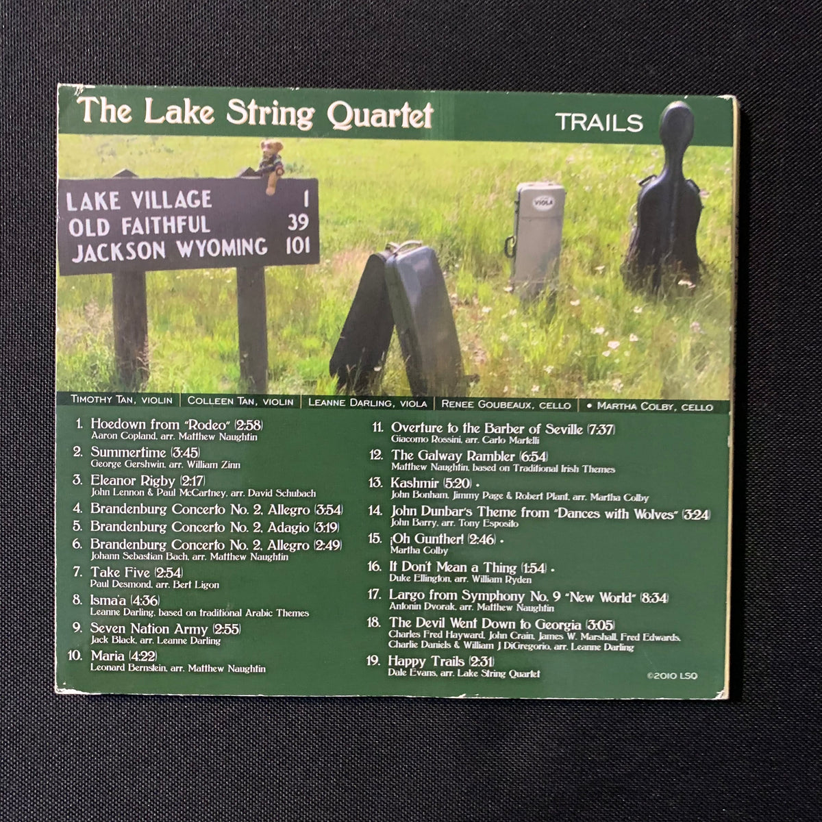 CD Lake String Quartet 'Trails' (2010) Colleen and Timothy Tan, Yellow ...