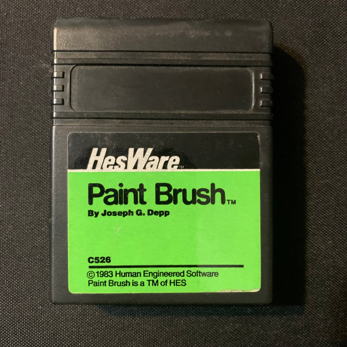 COMMODORE 64 Paint Brush (1983) tested cartridge art program software ...