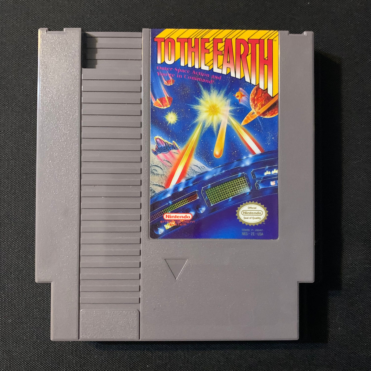 NINTENDO NES To The Earth (1990) tested zapper gun video game cartridg ...