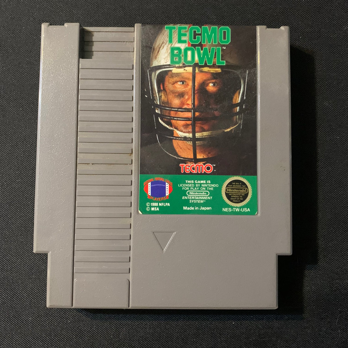 NINTENDO NES Tecmo Bowl (1988) tested football video game cartridge ...