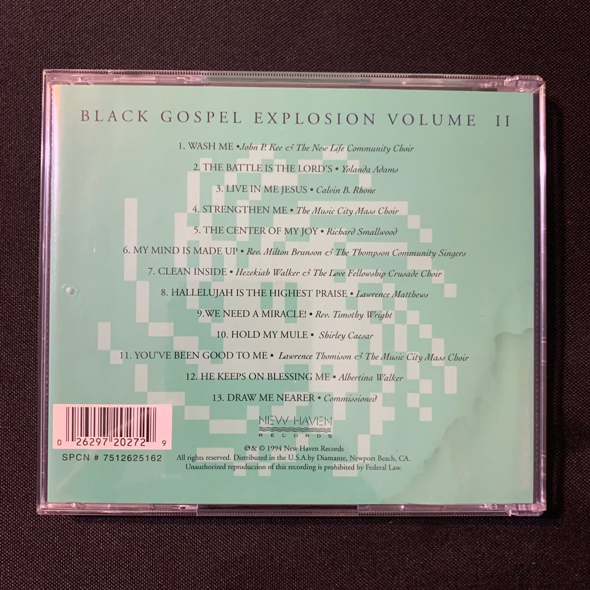 CD Black Gospel Explosion II (1994) Richard Smallwood, Yolanda Adams ...