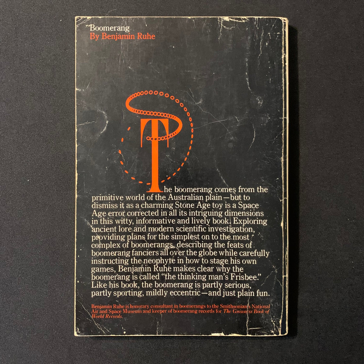 BOOK Benjamin Ruhe 'Boomerang' (1982) PB history technique building pl ...