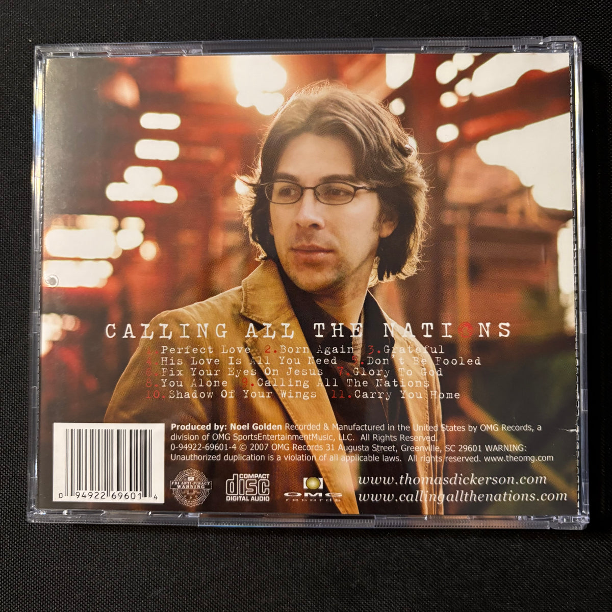 CD Thomas Dickerson 'Calling All the Nations' (2007) Christian CCM ...