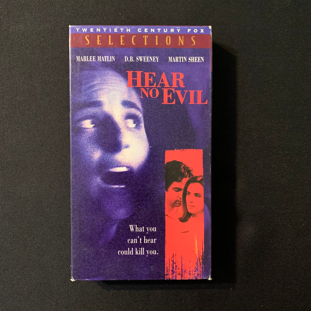 VHS Hear No Evil (1993) Marlee Matlin, D.B. Sweeney, Martin Sheen, Joh ...