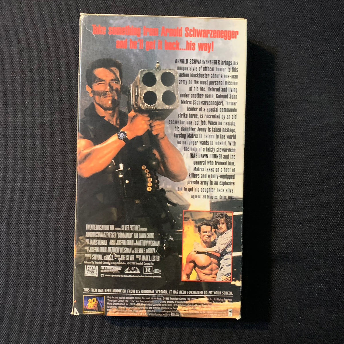 VHS Commando (1985) Arnold Schwarzenegger, Rae Dawn Chong – The Exile ...