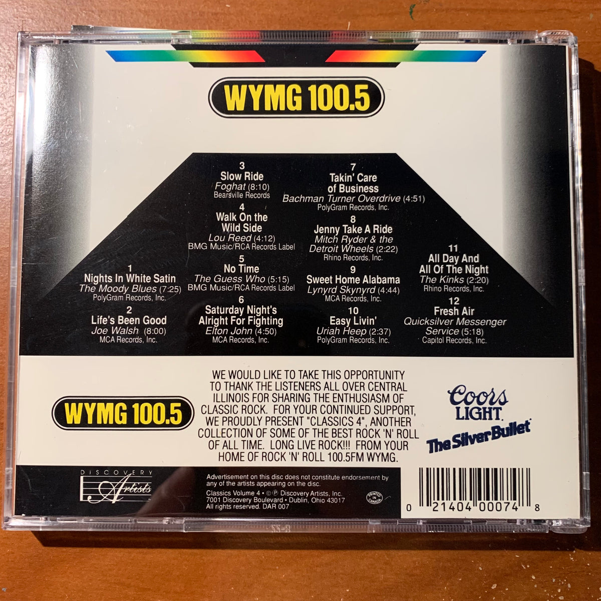 CD WYMG-FM Classics Vol. 4 (1990) Uriah Heep, Moody Blues, Joe Walsh ...