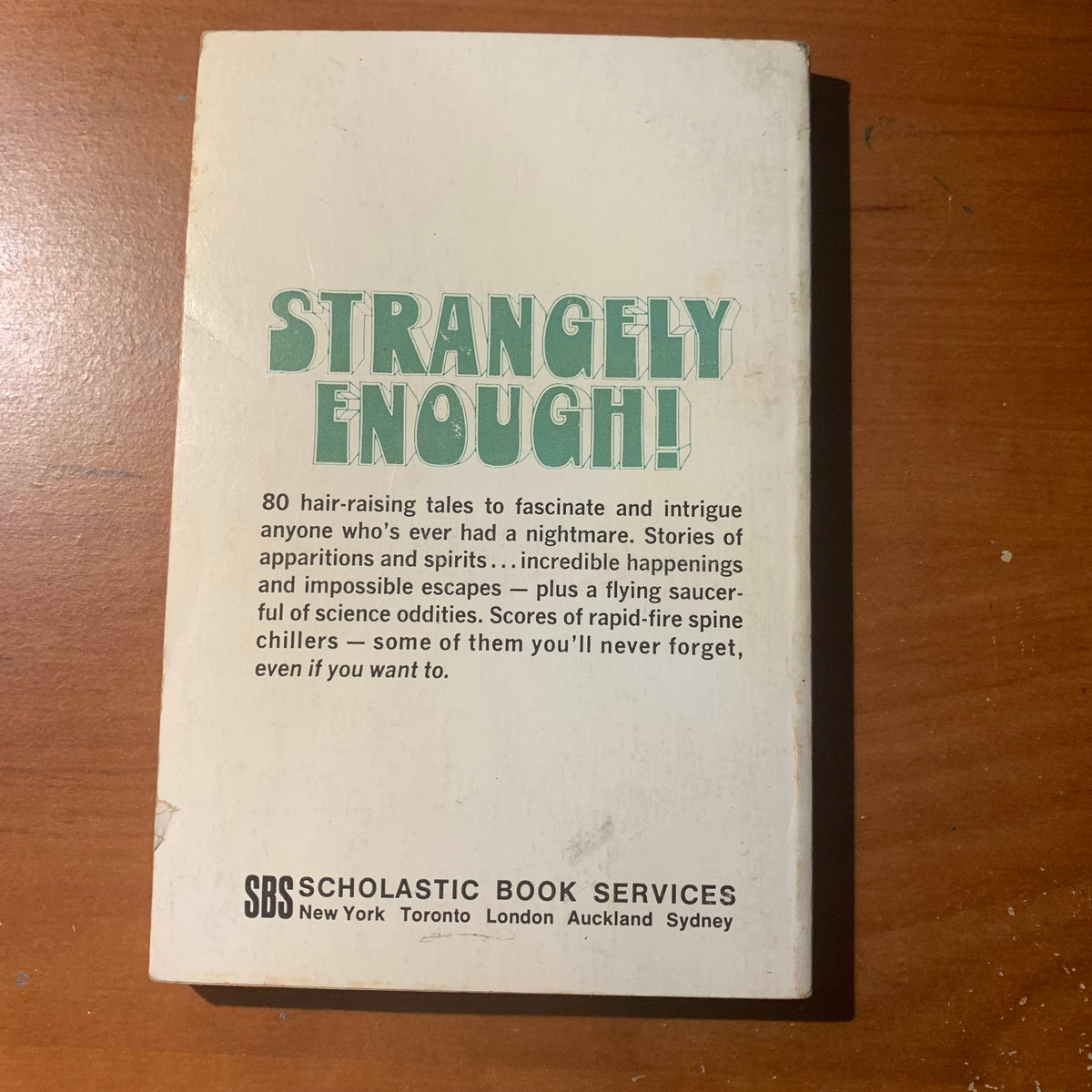 BOOK C.B. Colby (ed) 'Strangely Enough!' (1971) Scholastic short story ...