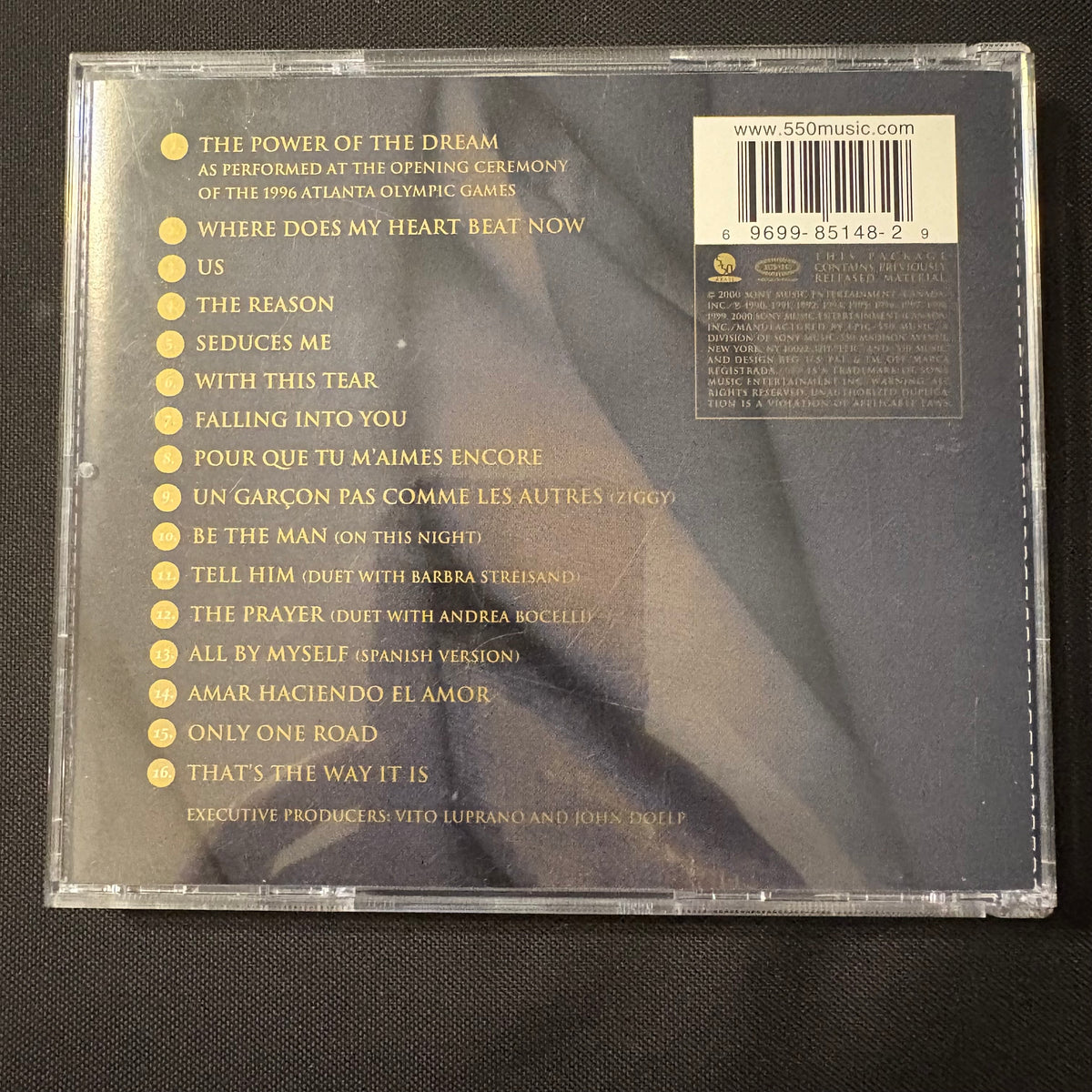 CD Celine Dion 'Collector's Series Volume 1' (2000) Power Of the Dream ...