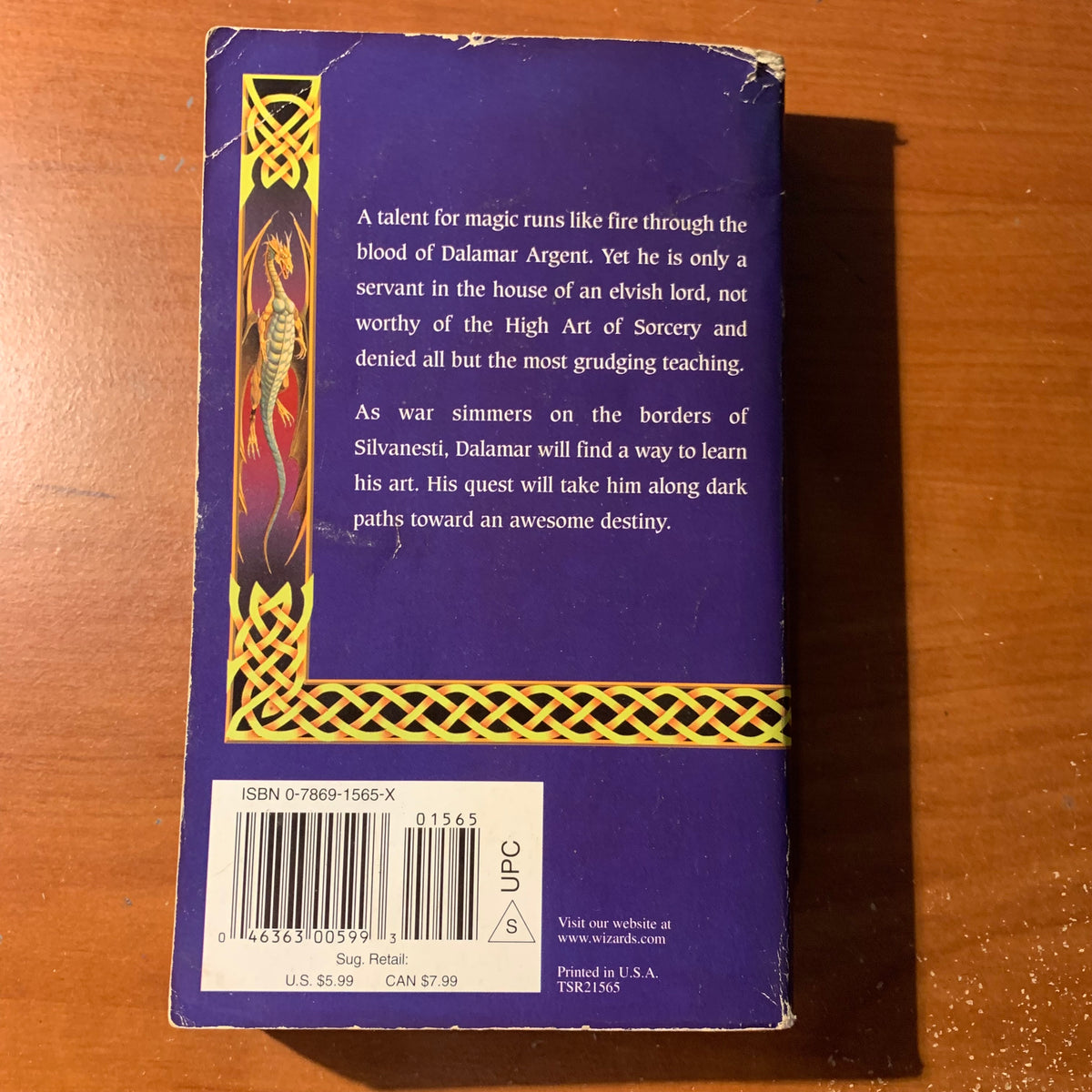 BOOK Nancy Varian Berberick 'Dragonlance: Dalamar the Dark' (2000) Cla ...