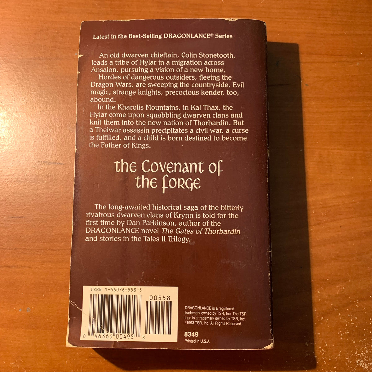 BOOK Dan Parkinson 'Dragonlance: Covenant of the Forge' (1993) Dwarven ...