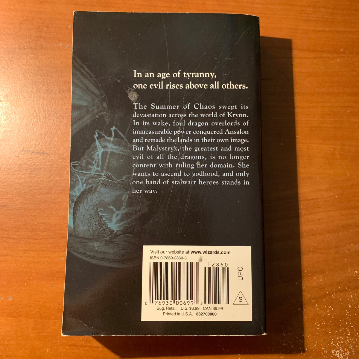 BOOK Jean Rabe 'Dragonlance: Eve of the Maelstrom' (2002) Dragons of a ...