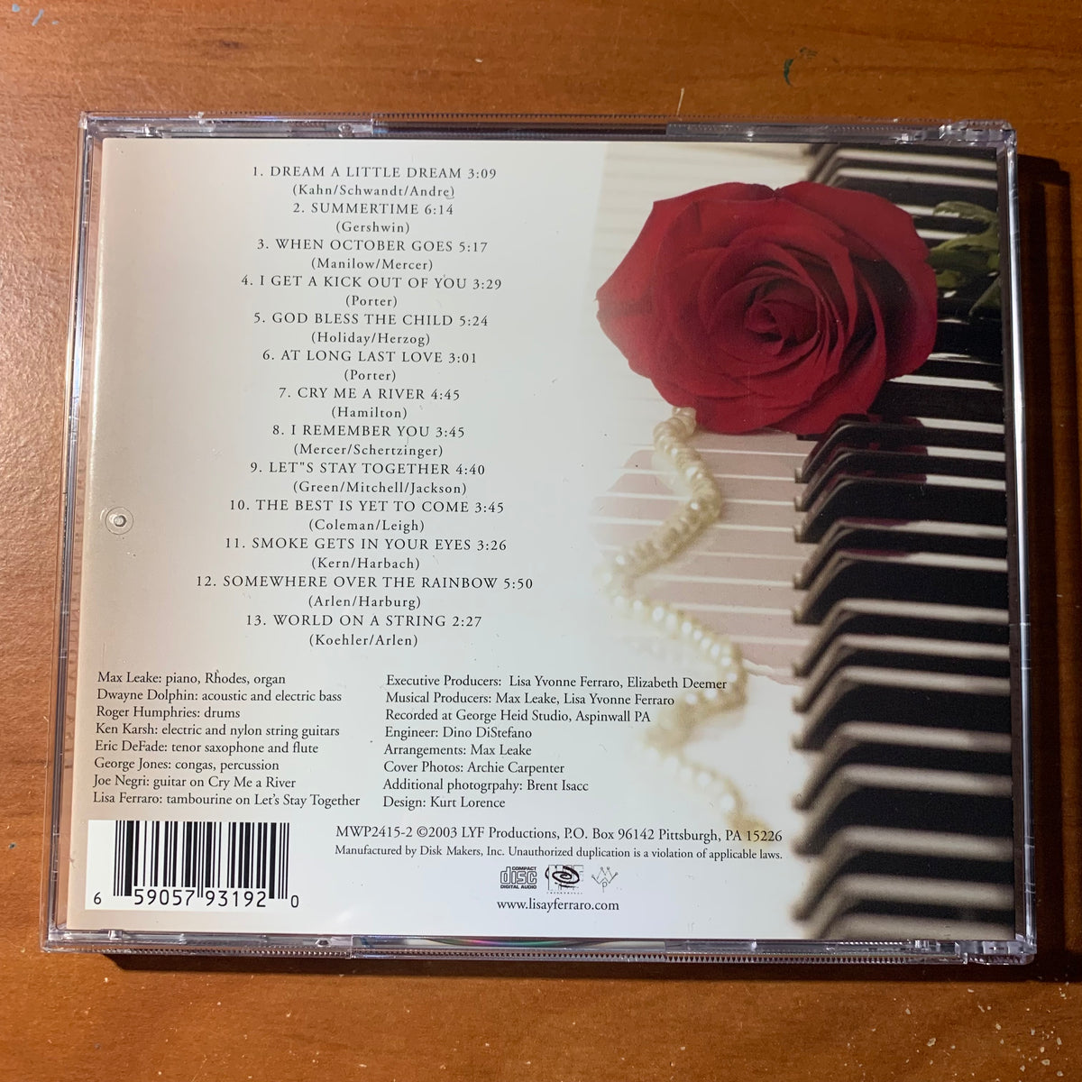 CD Lisa Yvonne Ferraro 'Timeless' (2003) Pittsburgh jazz vocalist – The ...