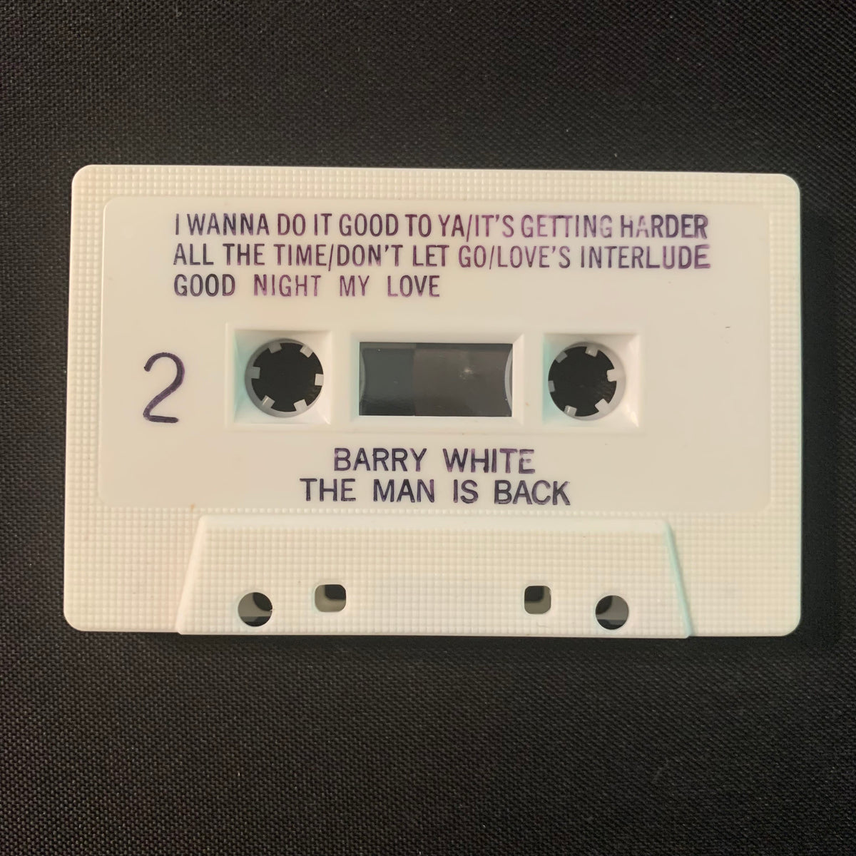 CASSETTE Barry White 'The Man Is Back' (1989) tape – The Exile Media ...