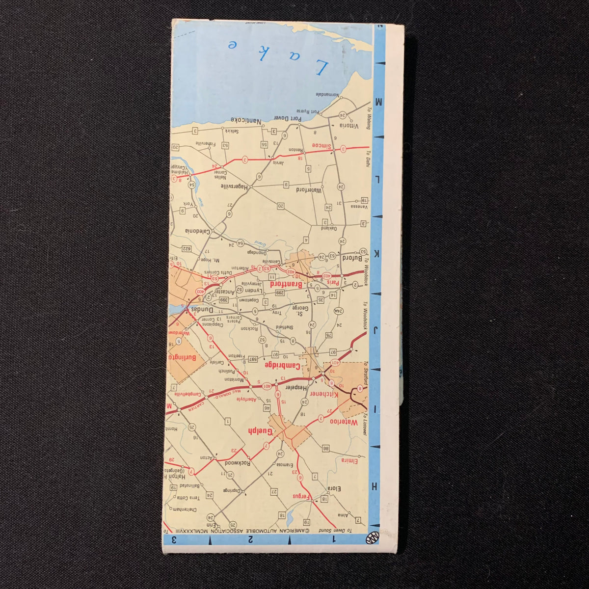 MAP New York State 1988 vintage AAA travel highway road map tourism ...