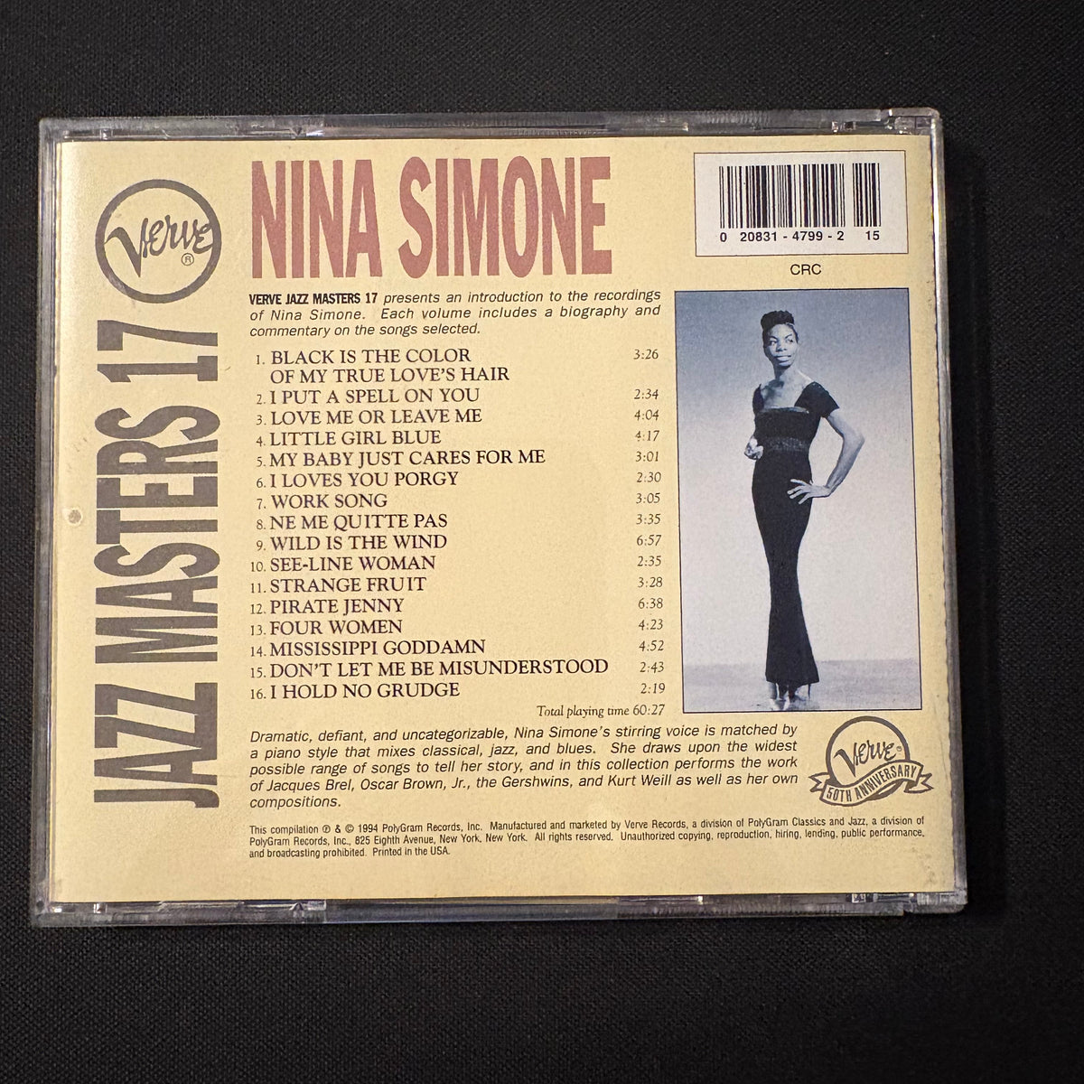 CD Nina Simone 'Jazz Masters 17' (1994) I Put a Spell On You, Strange ...