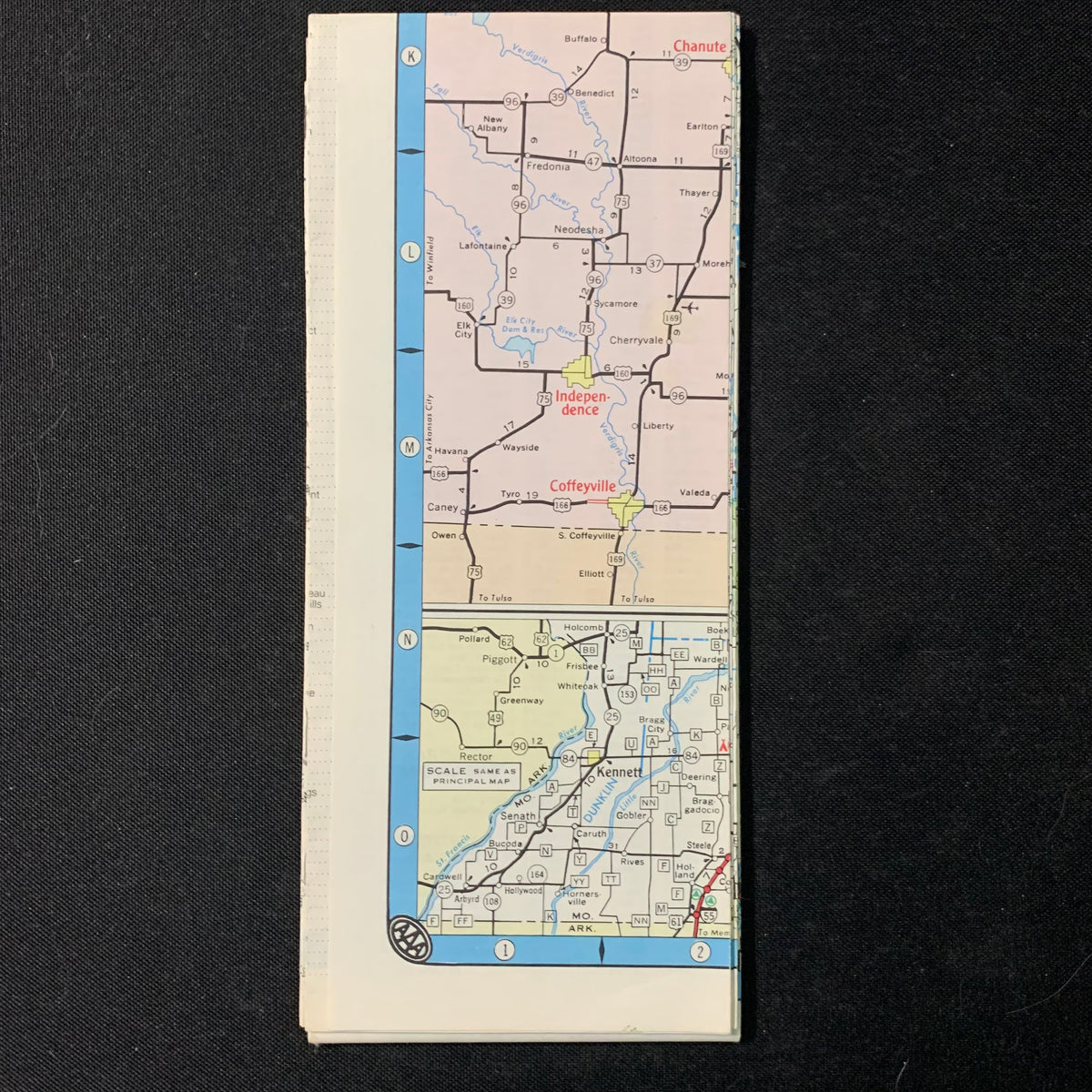 MAP Missouri 1981 vintage highway travel road map AAA – The Exile Media ...