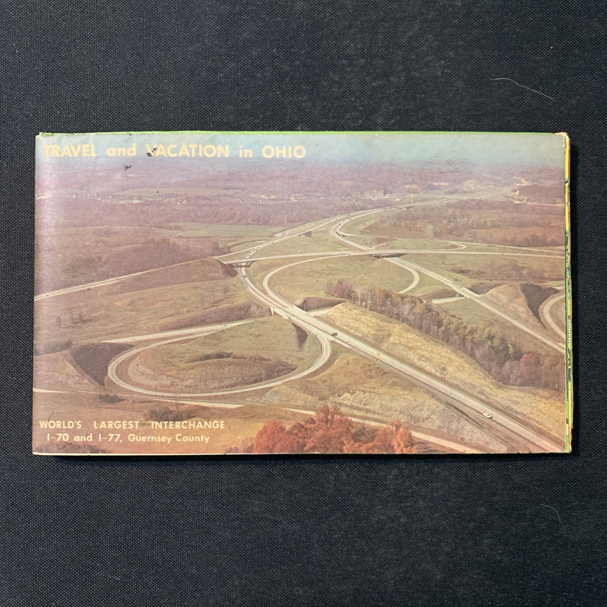 MAP Ohio 1969 official highway map and economic digest transportation ...