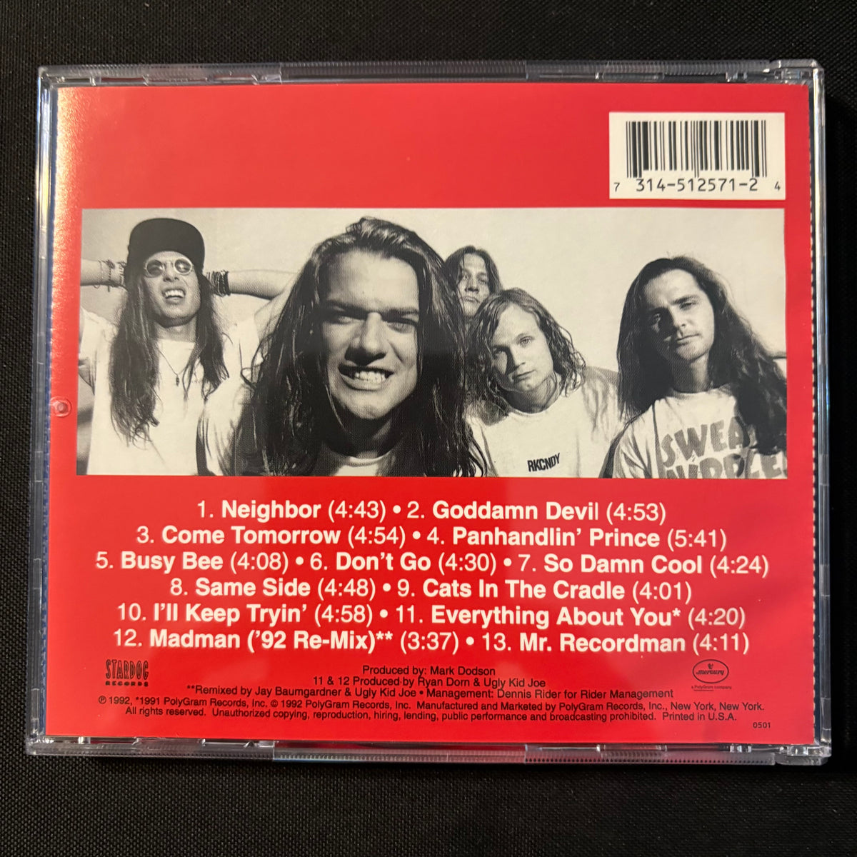 CD Ugly Kid Joe 'America's Least Wanted' (1992) Cats In the Cradle, Ev ...