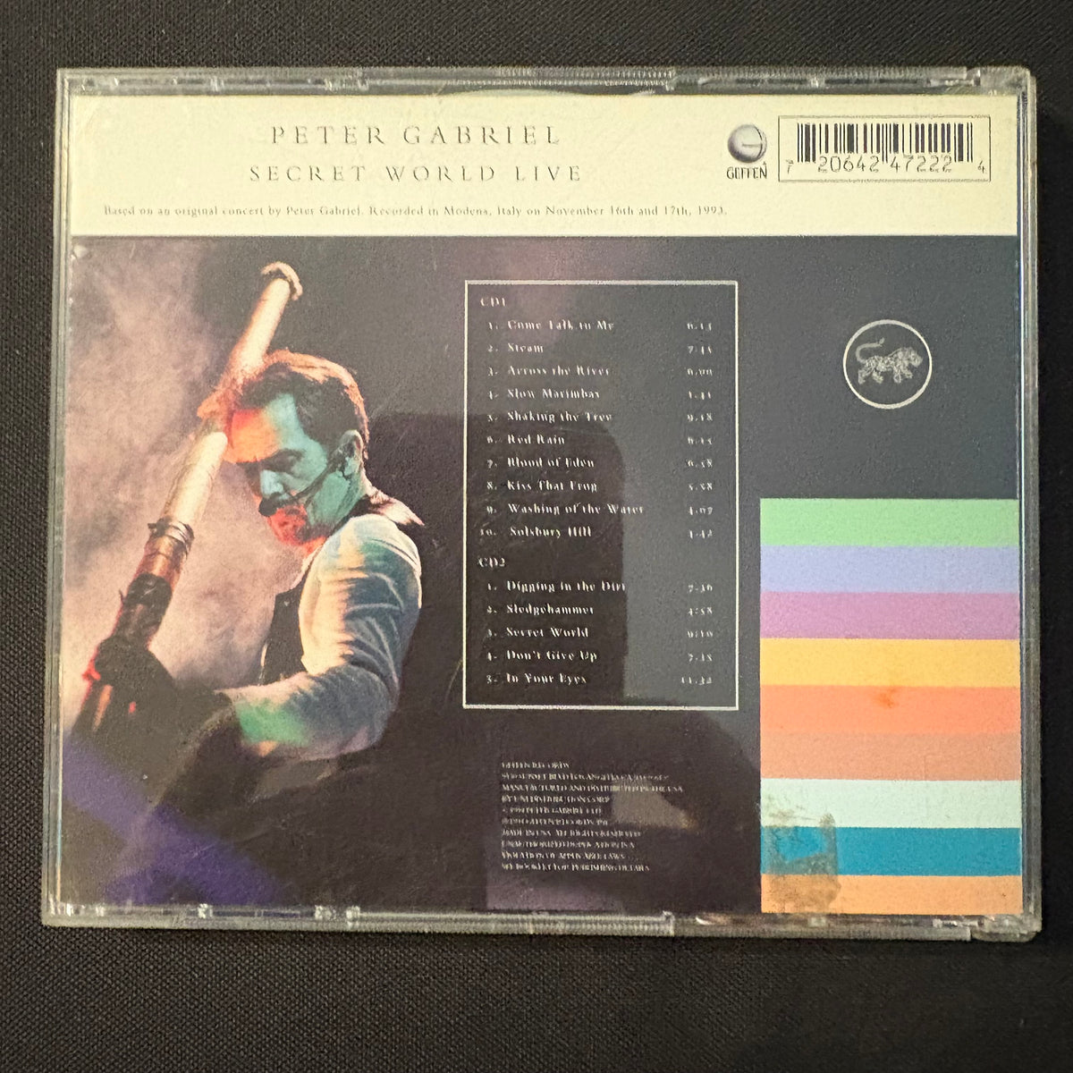 CD Peter Gabriel 'Secret World Live' (1994) In Your Eyes, Red Rain, So ...