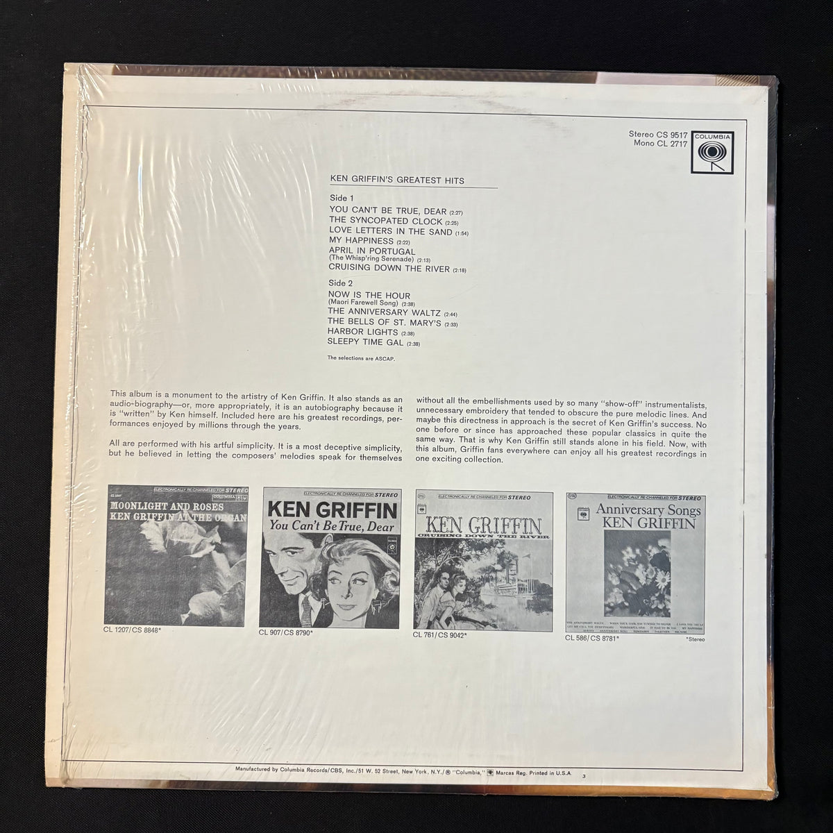 LP Ken Griffin 'Greatest Hits' (1967) VG+/VG+ vinyl record – The Exile ...