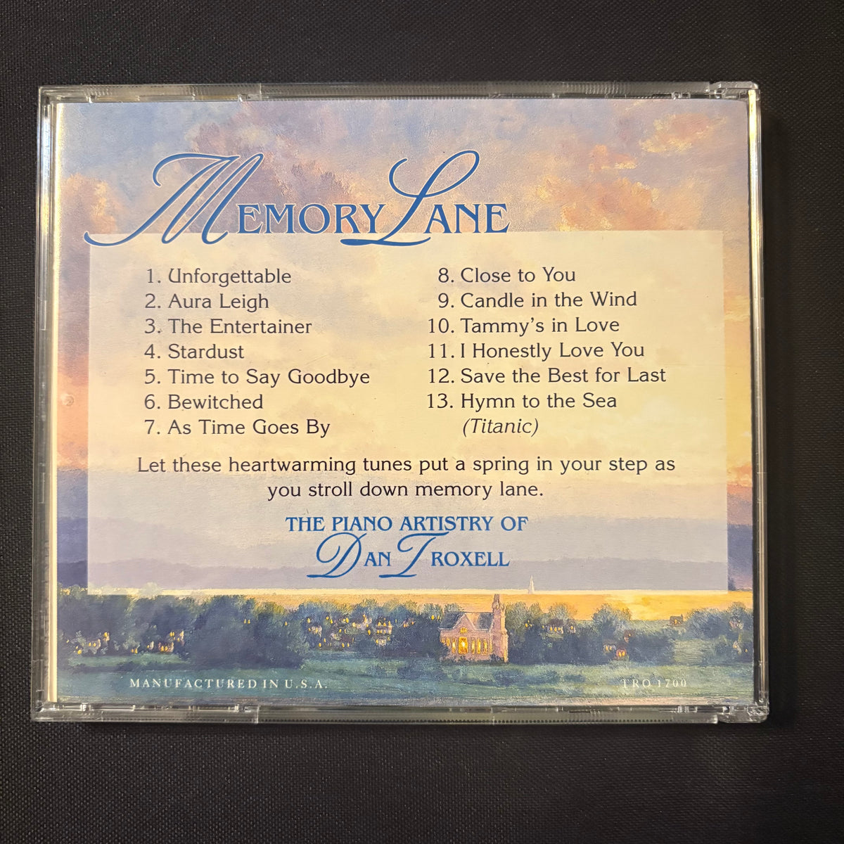 CD Dan Troxell 'Memory Lane: 100 Years of Great Songs 1900-2000' (1998 ...