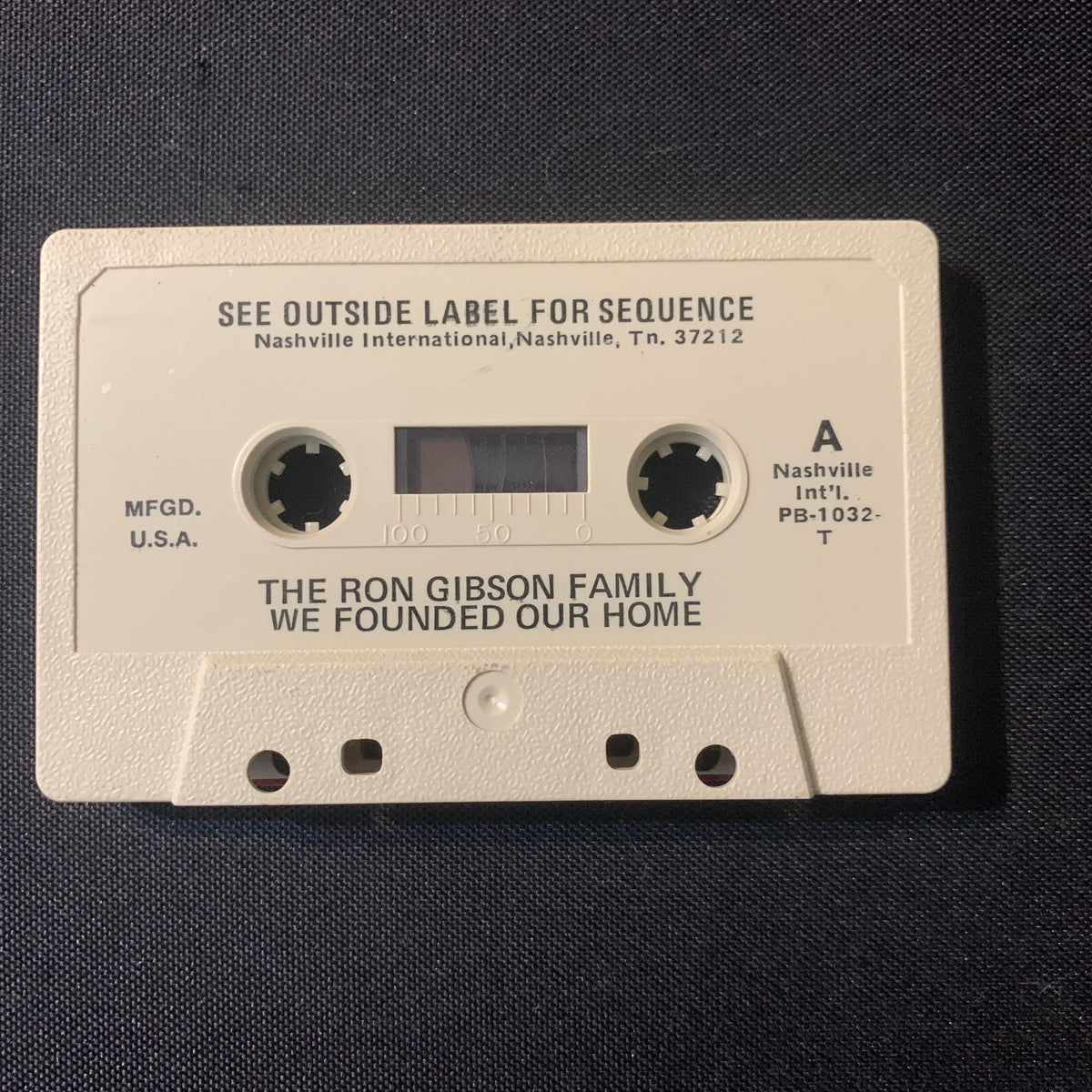 CASSETTE Ron Gibson Family 'We Founded Our Home' private label Nashvil ...