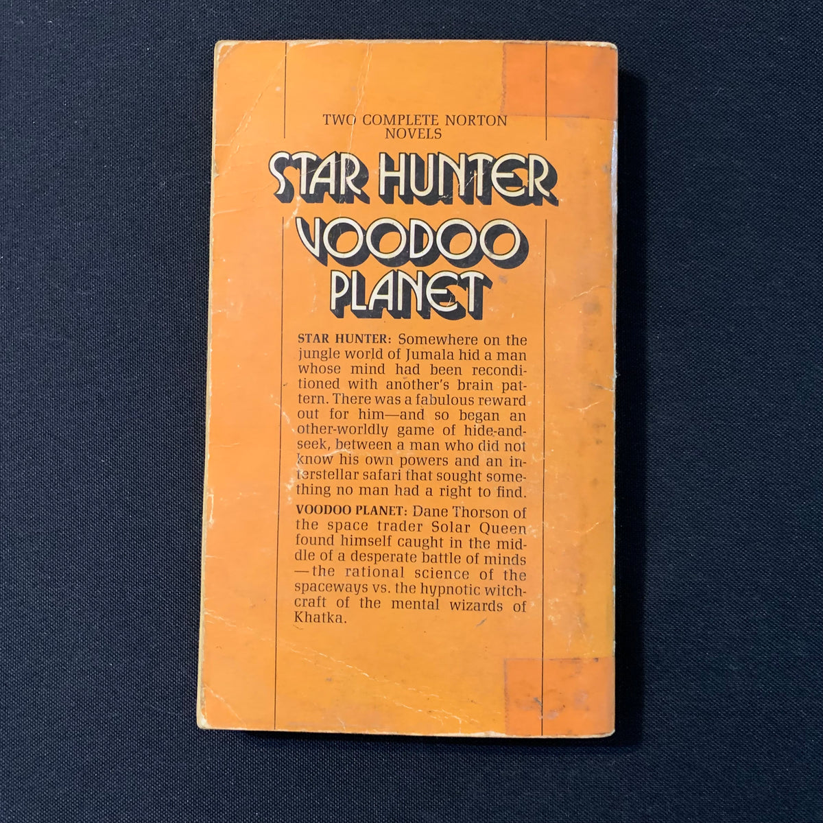 BOOK Andre Norton 'Star Hunter and Voodoo Planet' (1961) PB Ace 2-in-1 ...