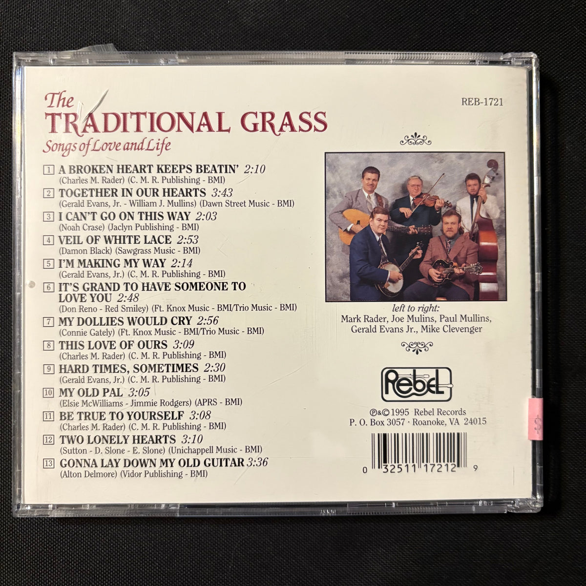 CD Traditional Grass 'Songs Of Love and Life' (1995) folk bluegrass ...