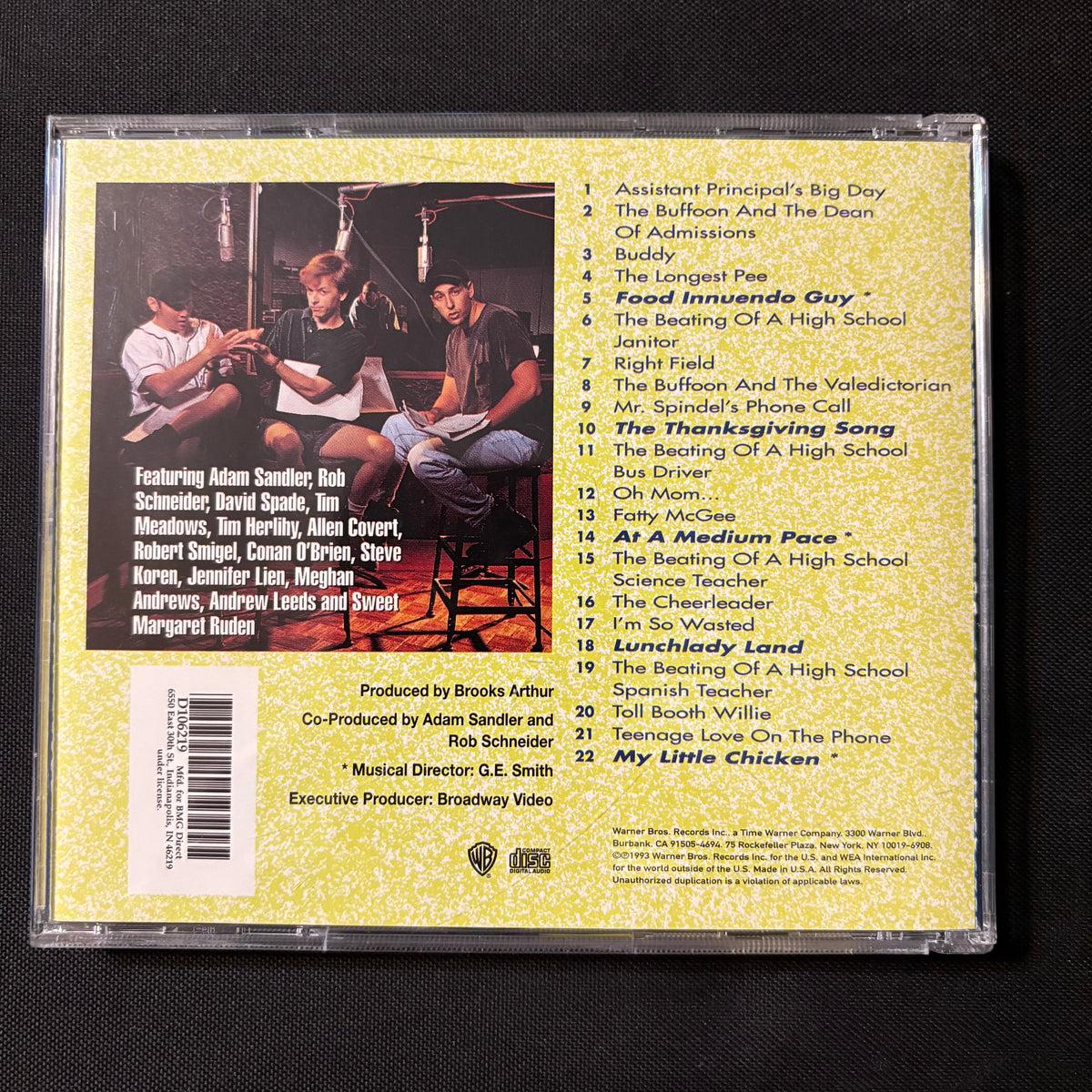 CD Adam Sandler 'They're All Gonna Laugh At You!' (1993) Thanksgiving ...