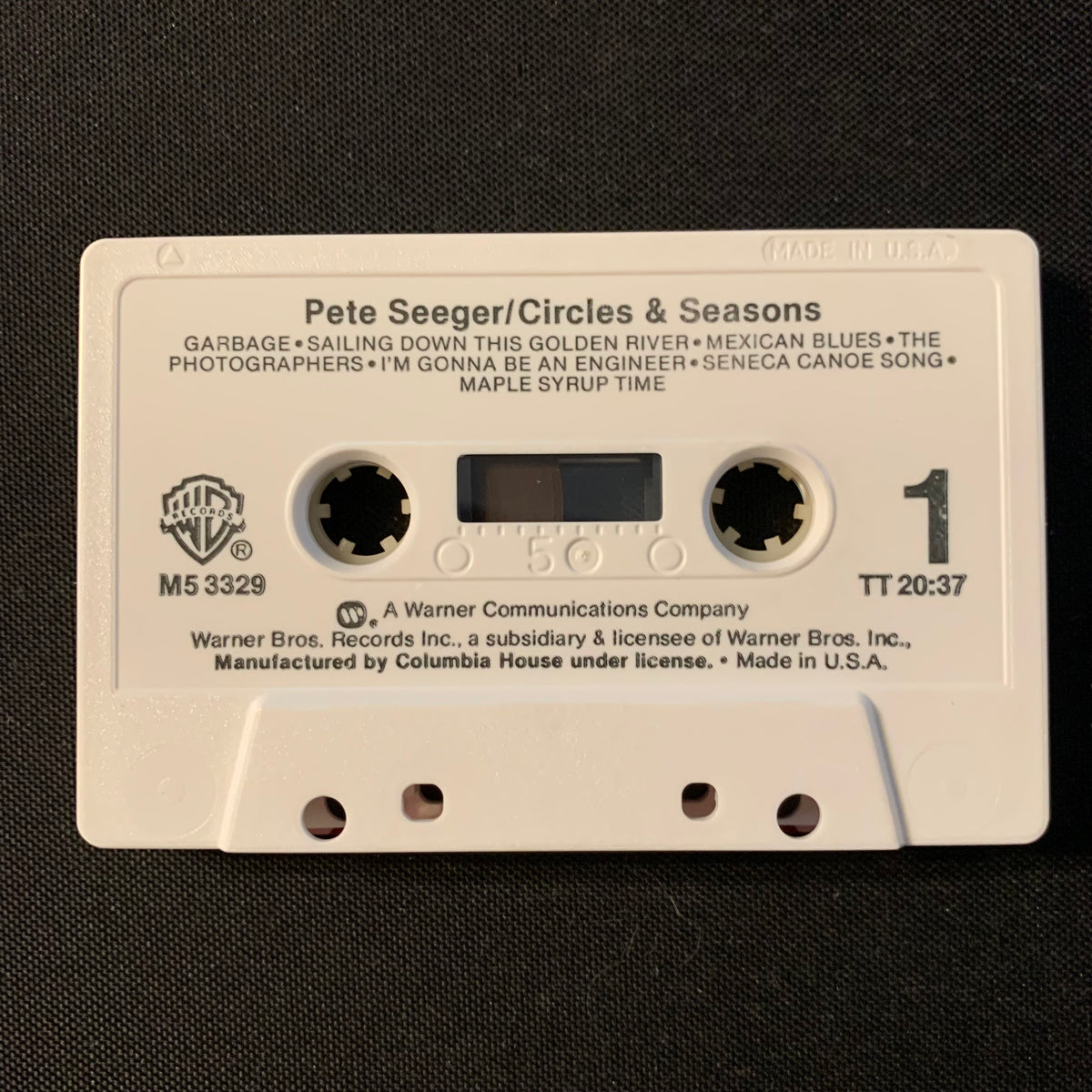 CASSETTE Pete Seeger 'Circles and Seasons' (1979) Columbia House editi ...