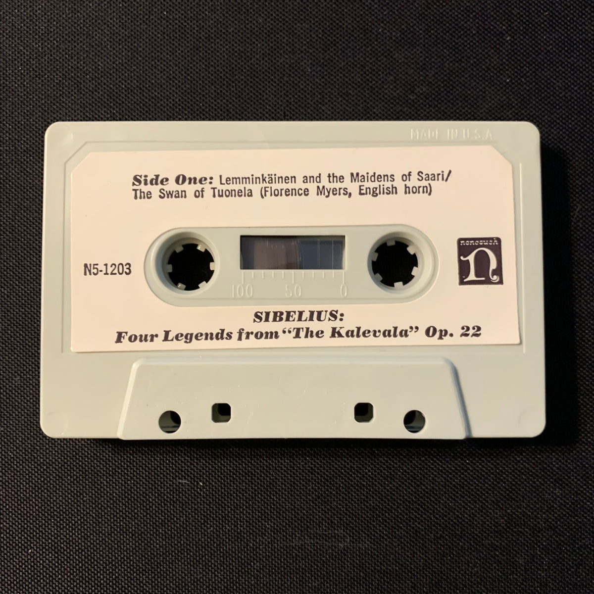 CASSETTE Sibelius '4 Legends From the Kalevala' Lukas Foss, Buffalo Ph ...