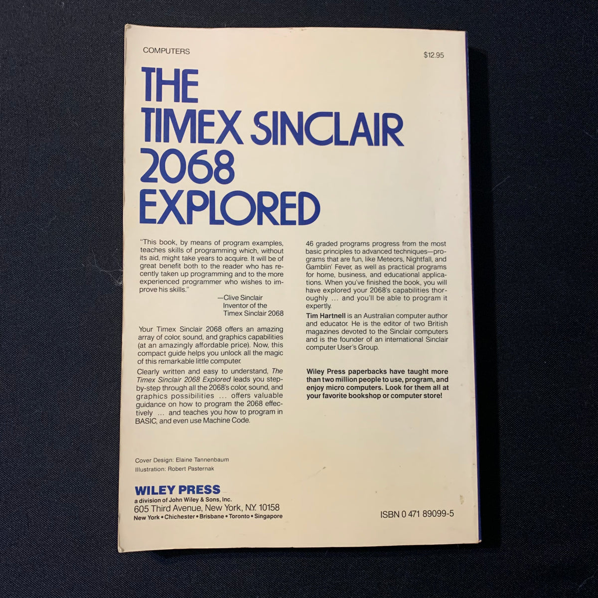 BOOK Tim Hartnell 'The Timex Sinclair 2068 Explored' (1984) programmin ...